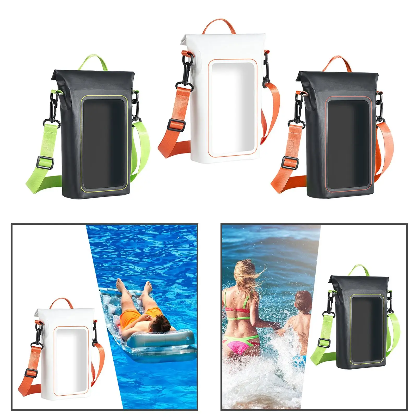 Waterproof-Phone-Bag-Pouch-PVC-Cell-Phone-Dry-Bag-for-Surfing-Rowing ...