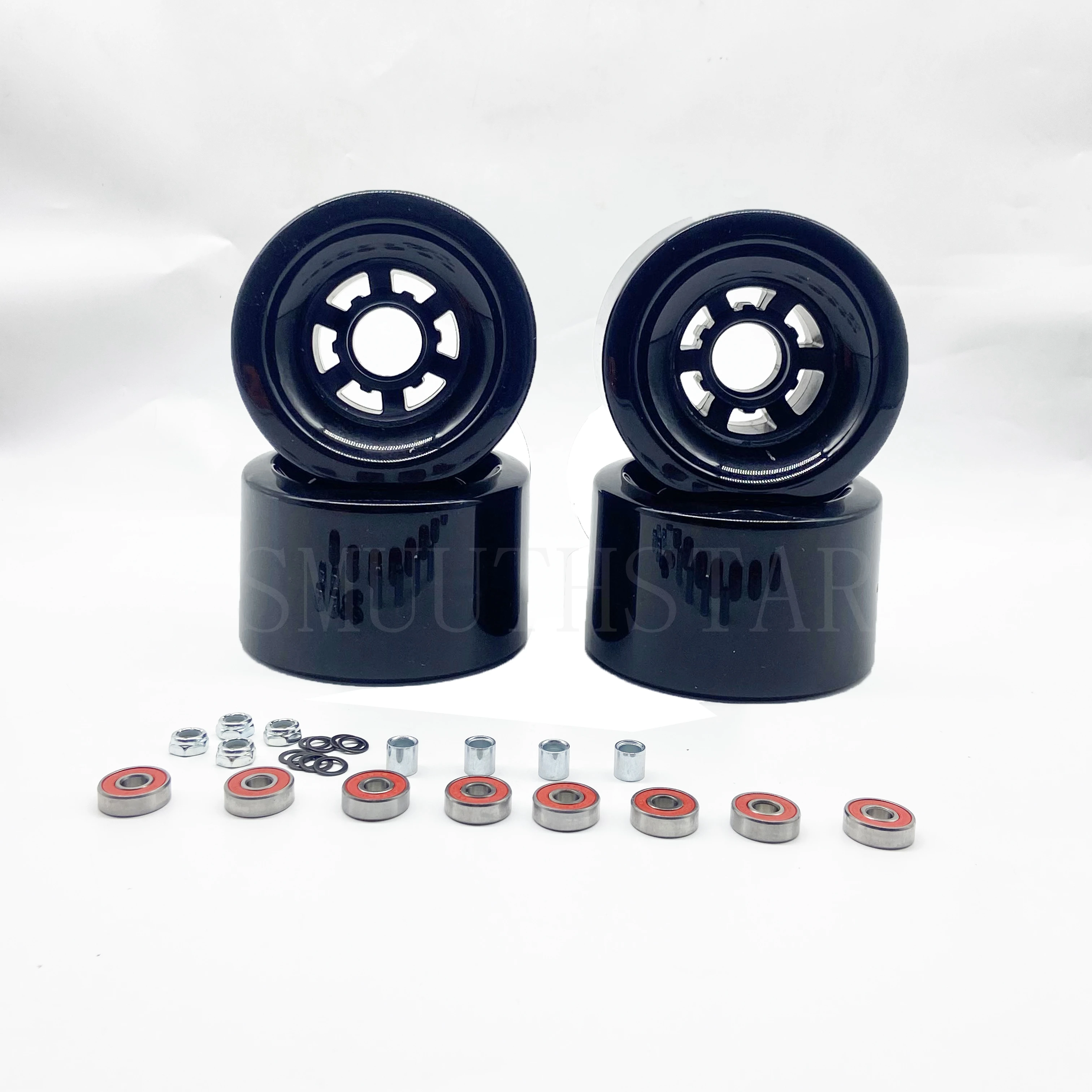 New-Arrival-78A-90mm-83mm-electric-skateboard-wheels-or-Longboard-Wheels-With-Bearings-Black ...