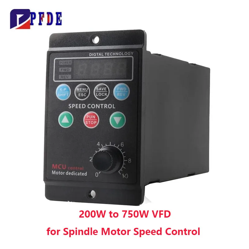 English panel 200W to 750W Universal Small VFD Single 220V Input to 3 ...