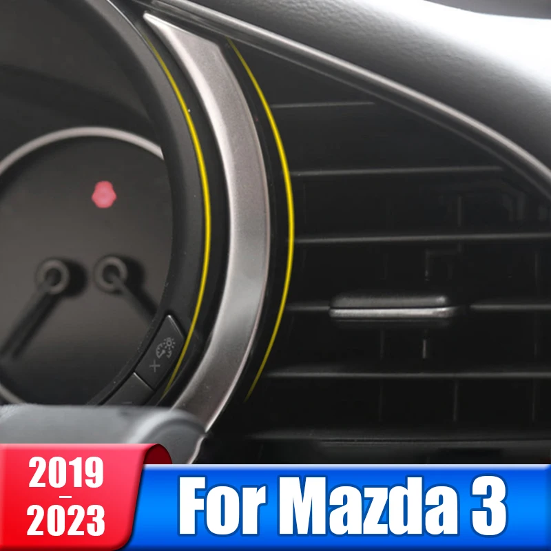 Stainless-Steel-Car-Instrument-Dashboard-Display-Trim-Cover-For-Mazda-3 ...