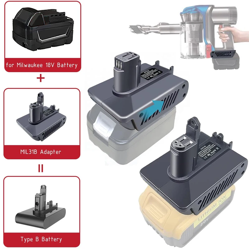 Battery-Adapter-For-Dyson-Type-A-Type-B-DC31-DC35-DC44-Animal-Vacuum ...
