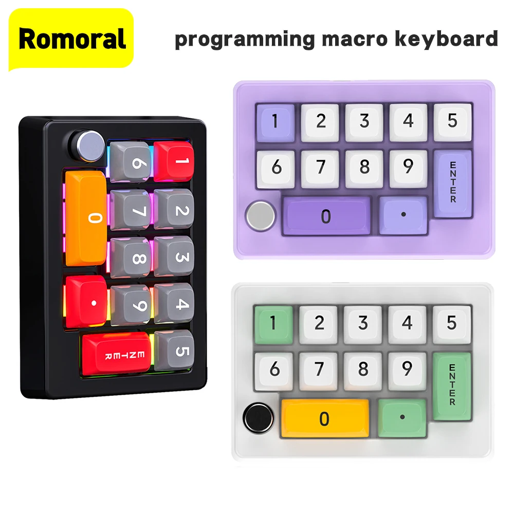 13-Keys-Multifunctional-Macro-Programming-Custom-Mechanical-Keyboard ...