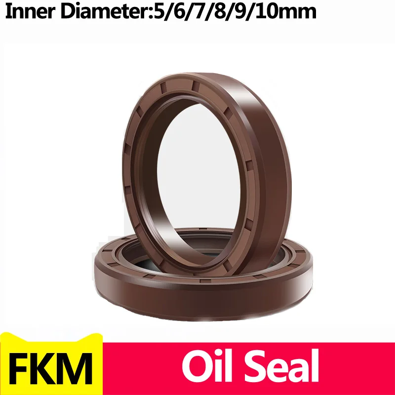 Brown-FKM-Framework-Oil-Seal-TC-Fluoro-Rubber-Gasket-Rings-Cover-Double ...