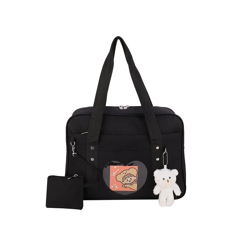 Women Jk School Handbag Japanese animation soft girl girl heart two ...