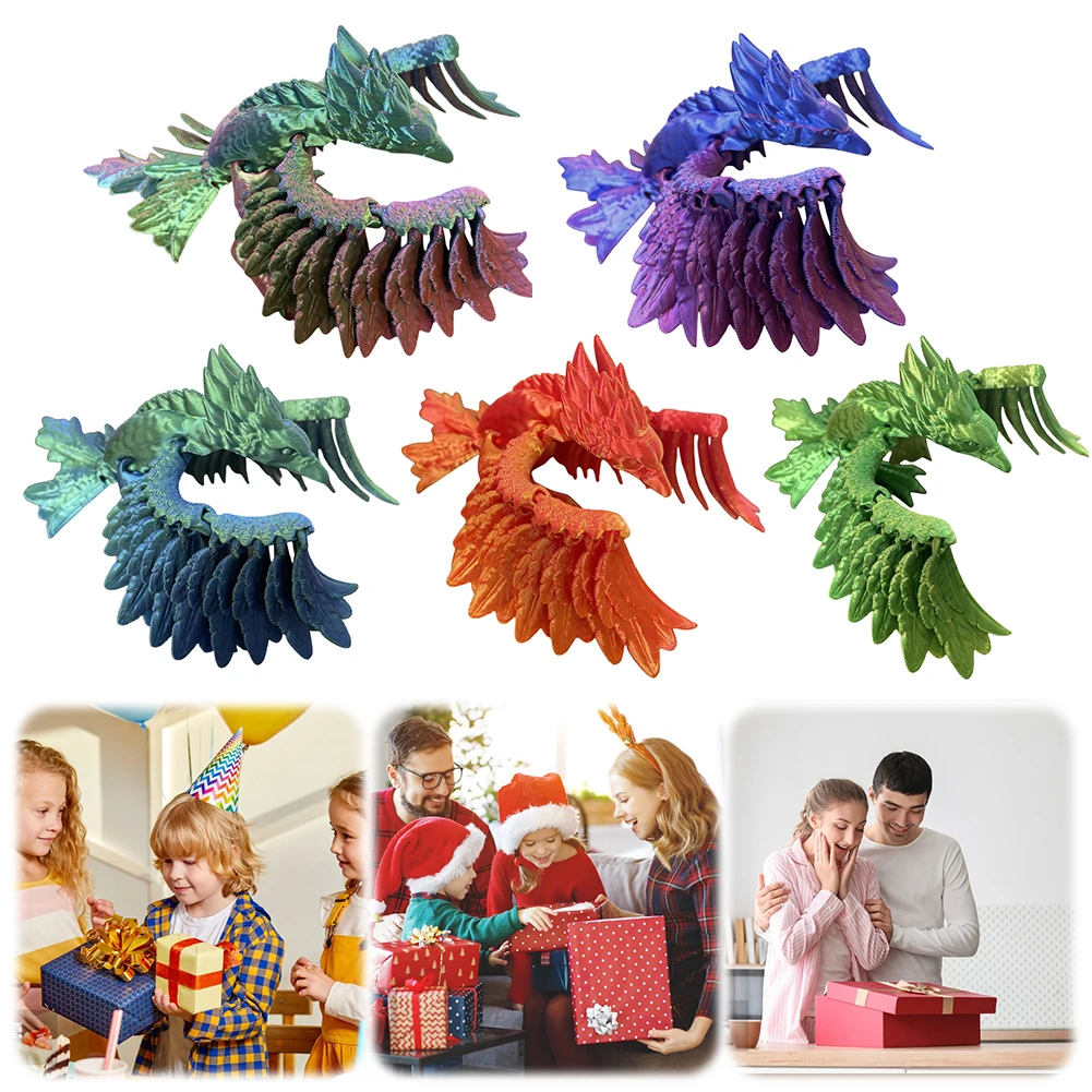 3D-Printed-Flexible-Phoenix-Statue-with-Wings-Articulated-Phoenix ...