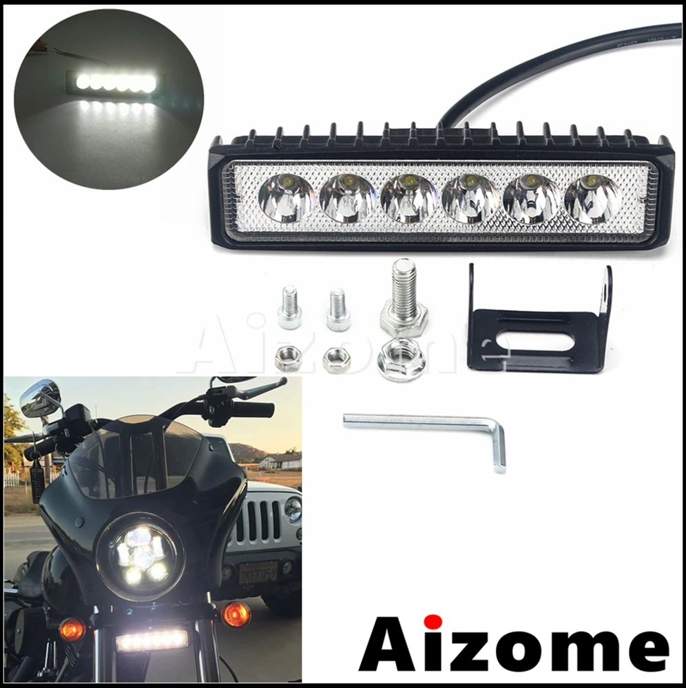 Universal Motorcycle Led Work Bar Lights High Brightness Spotlight Fog ...