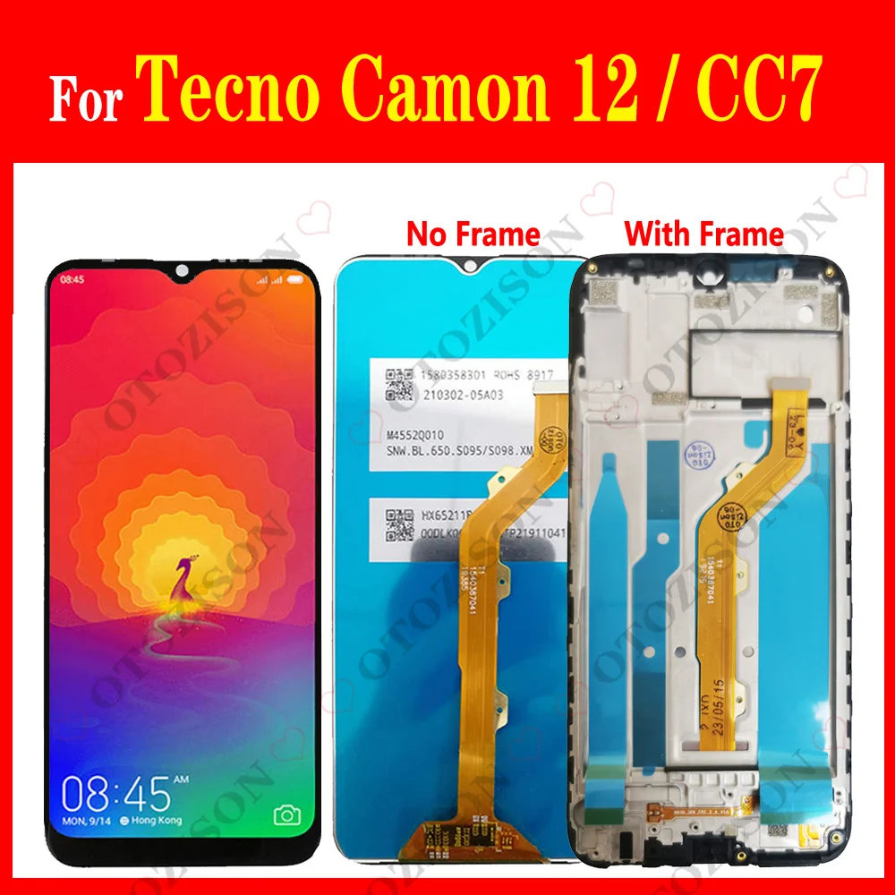 Display-For-Tecno-Camon-12-CC7-LCD-With-Frame-Screen-Touch-Digitizer ...