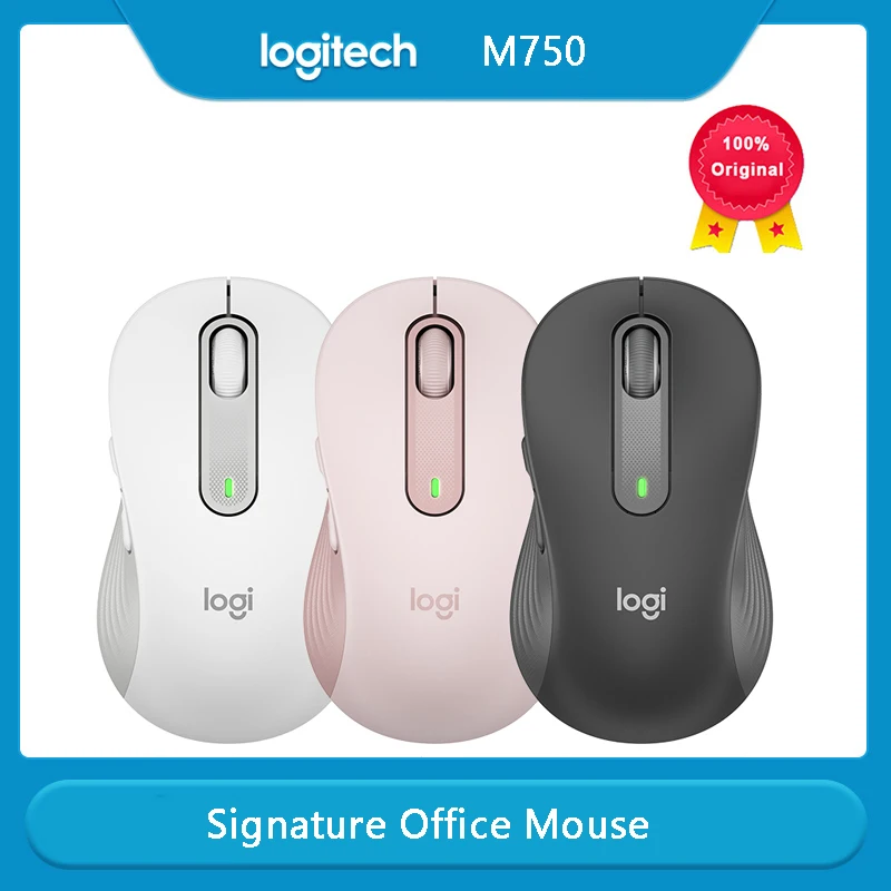 Logitech M750 시그니처 무선 블루투스 오피스 마우스 최대 3 개 장치 지원 Mac/Win용 - 티몬