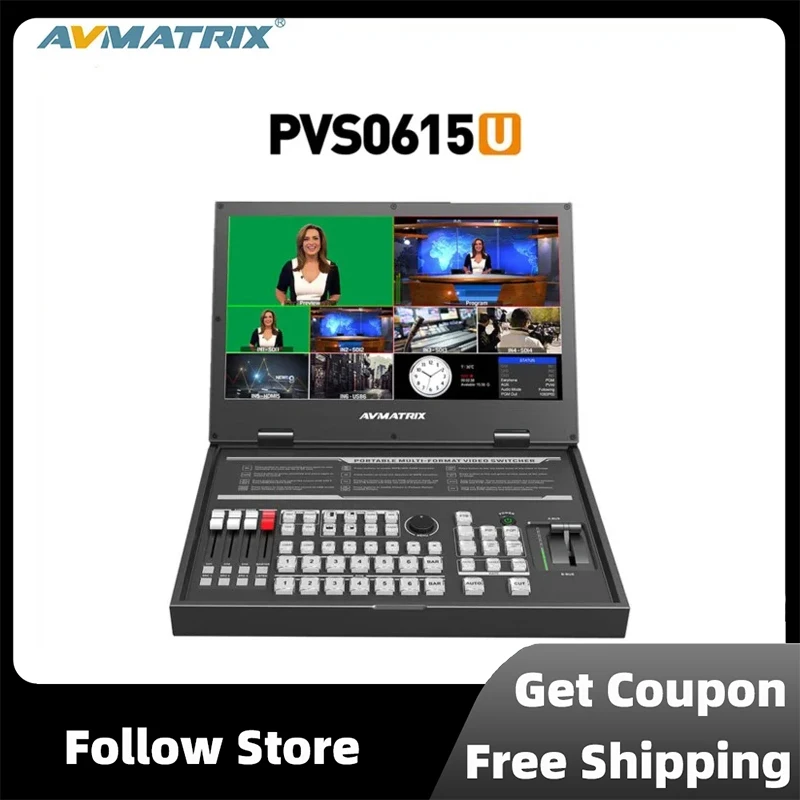 AVMATRIX-Switcher-Streaming-Multi-Formato-Mixer-de-udio-Transi-o-T-Bar ...