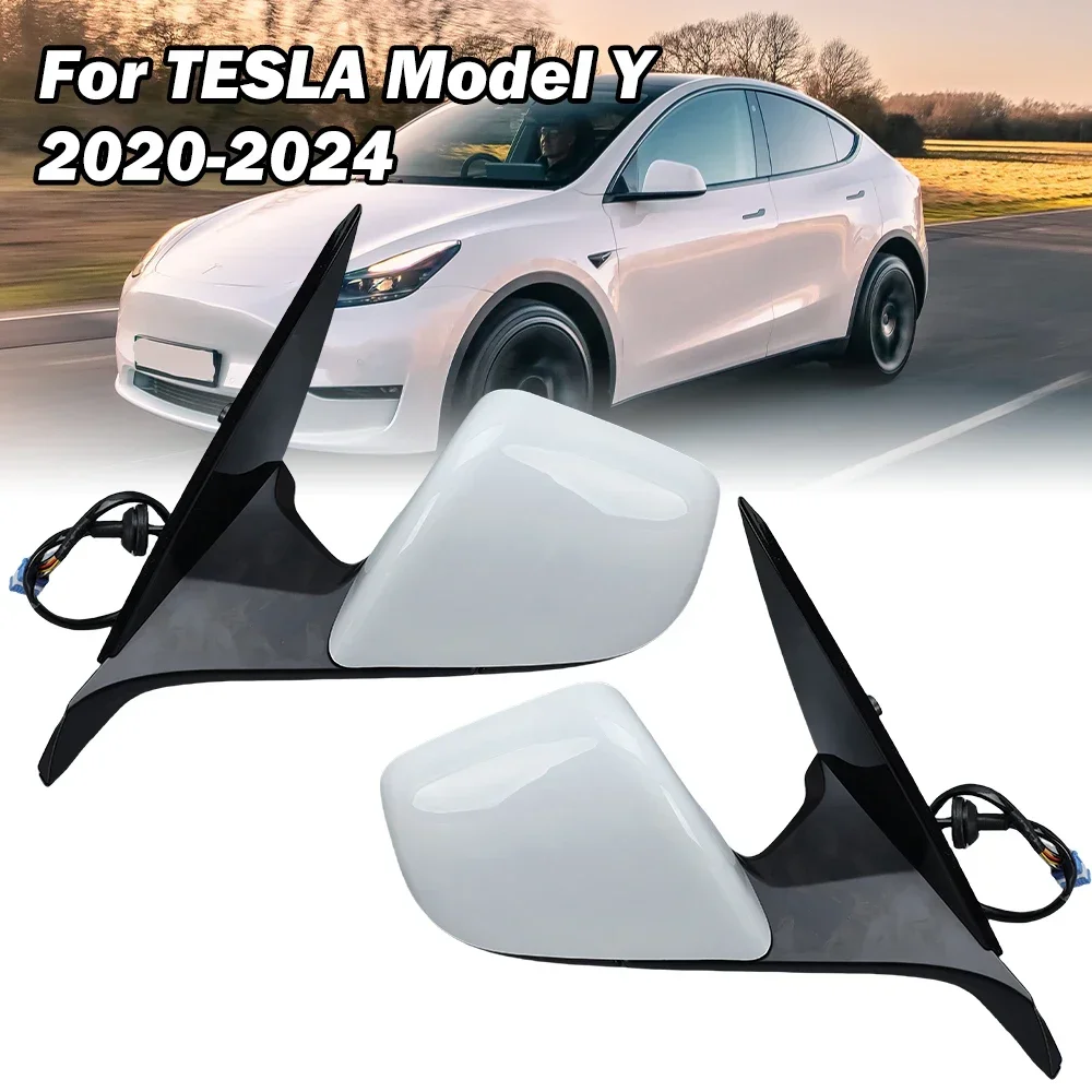 13-Wires-Side-Rearview-Mirror-Assembly-For-Tesla-Model-Y-2020-2024-With ...
