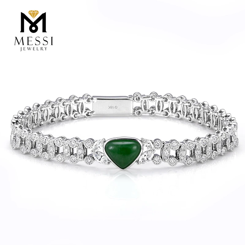Messi-Jewelry-14K-White-Gold-Bangles-Custom-Jewelry-Lab-Grown-Diamonds ...