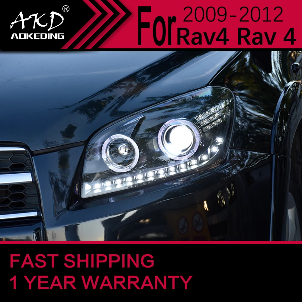 Car Lights For Toyota Rav4 Led Headlight 2009-2012 Rav 4 Lamp Drl ...