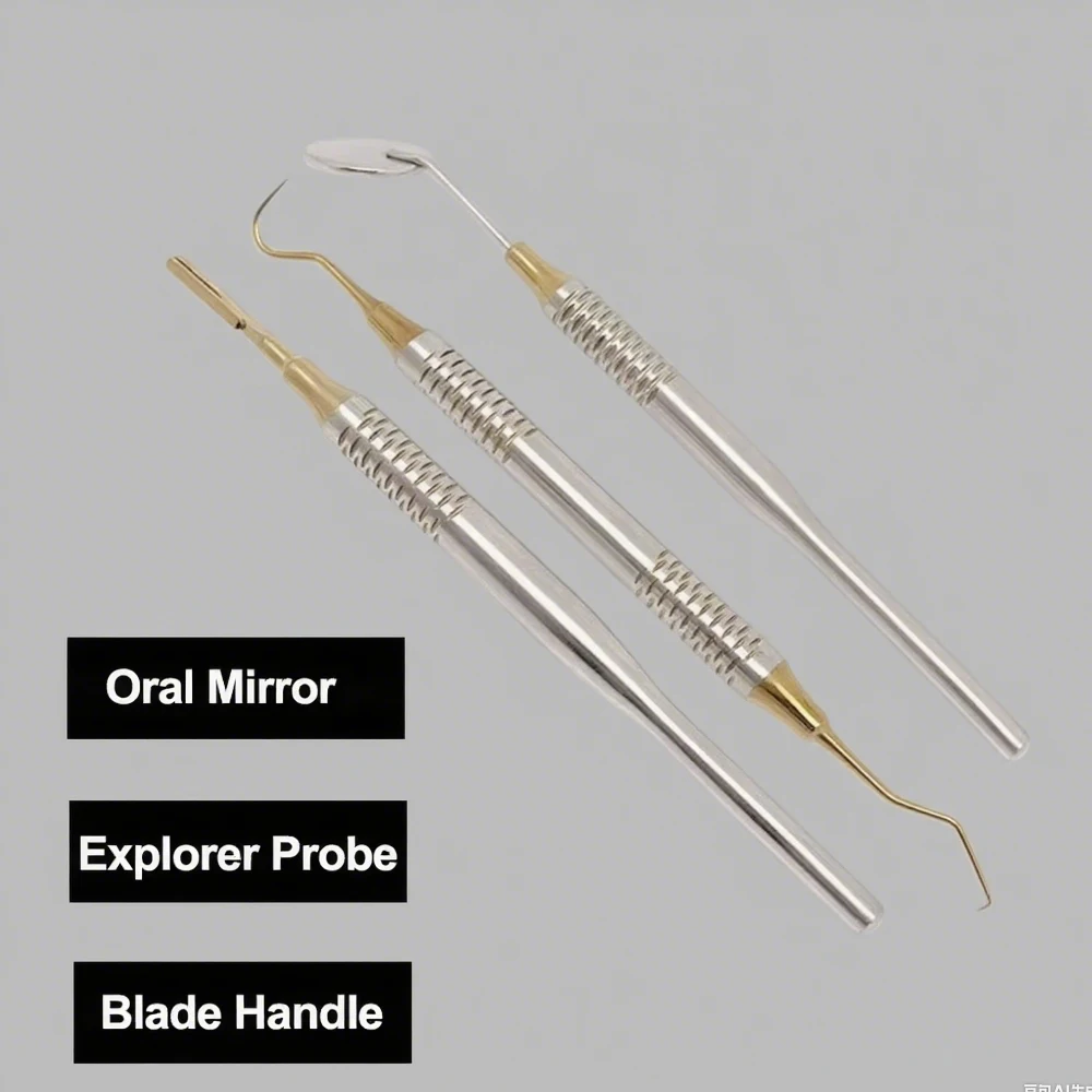 Dental Mirror and Probe Set High Precision Calibrated Stainless Steel ...