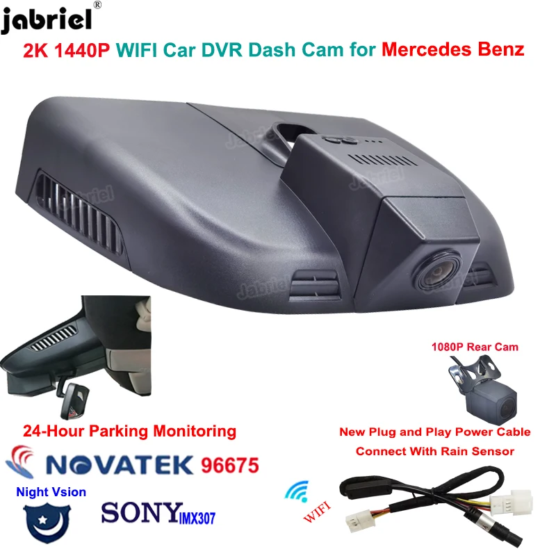 2K-Dash-Cam-1440P-Wifi-Car-Dvr-24H-Dual-Cameras-for-Mercedes-Benz-Vito ...