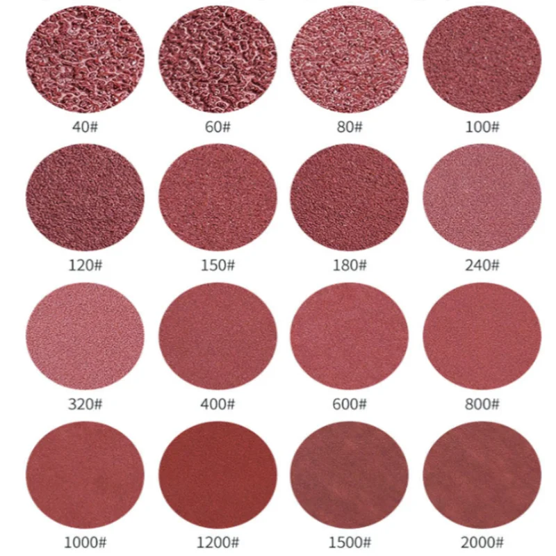 125mm-Sanding-Paper-Set-5-Inches-40-60-80-120-2000-Grid-Metal-Polished ...