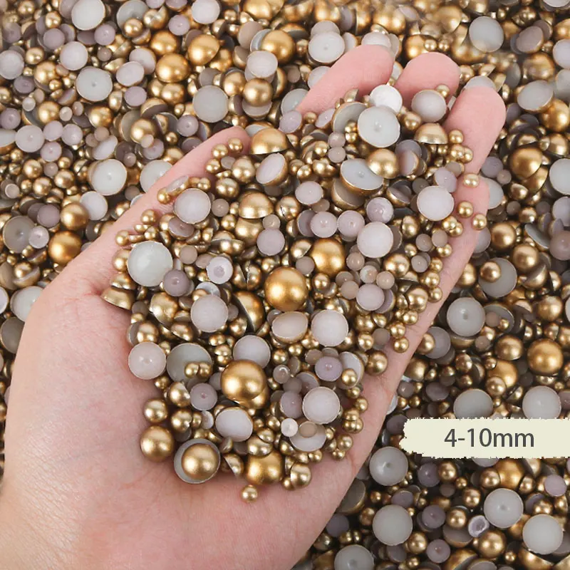 Mix-Size-Flat-Back-AB-Pearls-ABS-Bead-1000PCS-3-4-5-6-8mm-Imitation ...