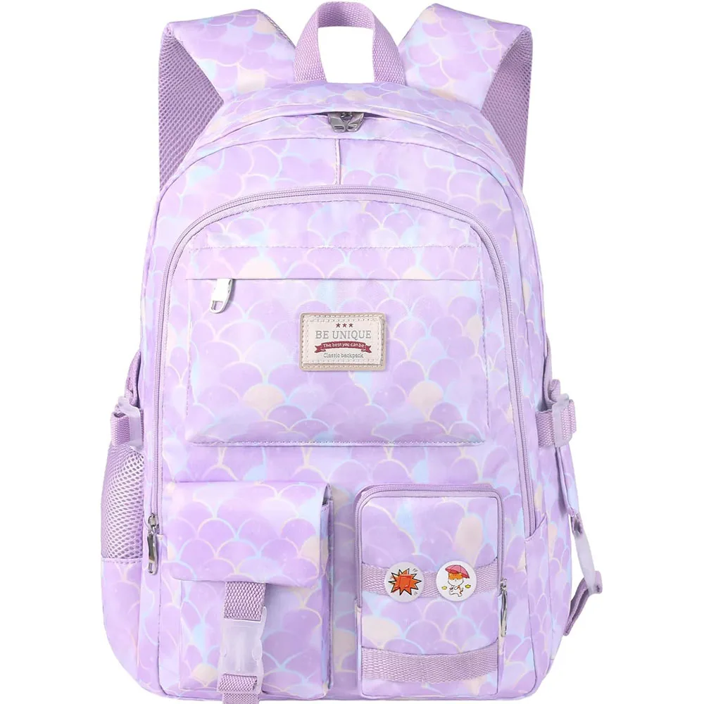 Girls-Large-Capacity-School-Backpack-Teenage-Students-Book-Bag-Cute ...