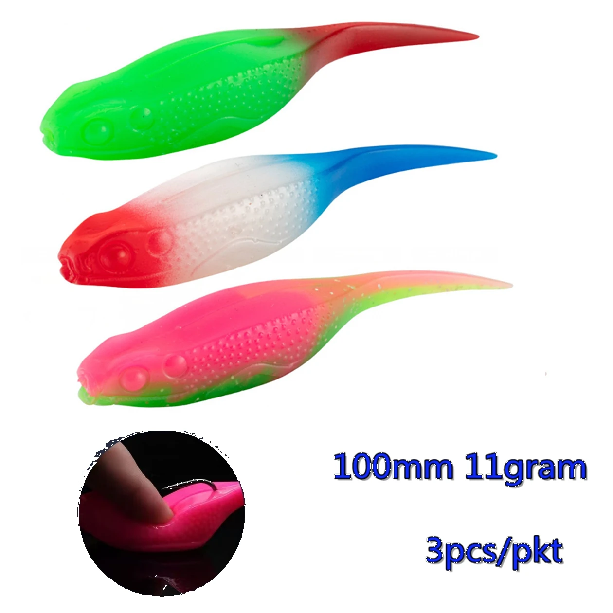 Fishing Lures 3pcs/lot 10cm 11g Floating Soft lures for Pike walking ...