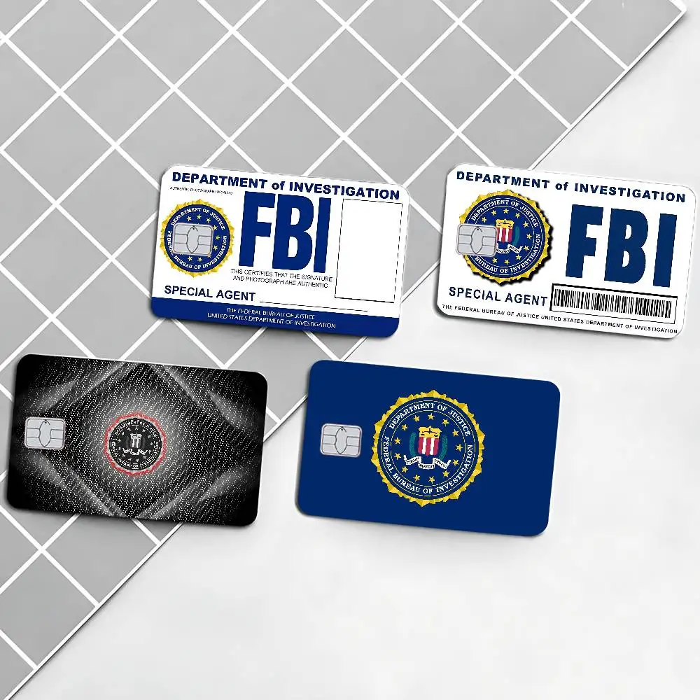 Police FBI Matte Film Various Anime Bank Credit Cards Bus Pass Stickers ...
