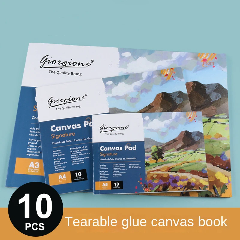 10-Sheets-A3-A4-A5-Oil-Painting-on-Paper-280g-Pure-Cotton-Canvas-Paper ...