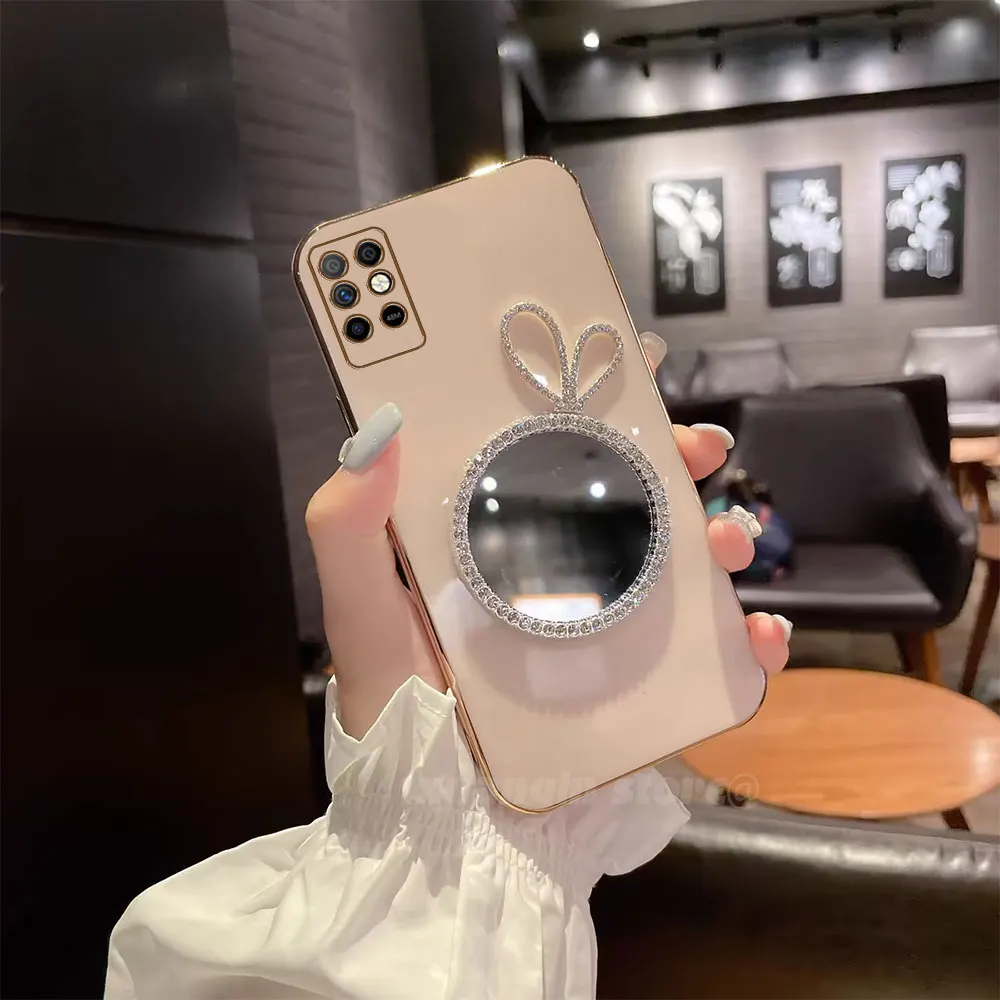 Rabbit-Ear-Makeup-Mirror-Phone-Case-For-Infinix-Note-8i-8-i-X683-X683B ...