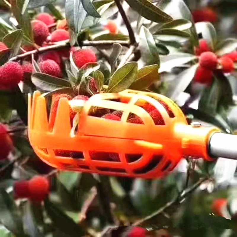 Garden-Basket-Fruit-Picker-Head-Multi-Color-Plastic-Fruit-Picking-Tool ...