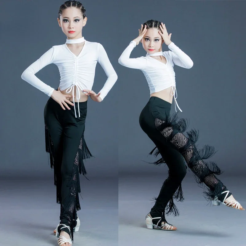 Tango-Latin-Dance-Pants-Suit-for-Girl-Ballroom-Dancing-Rumba-Samba ...