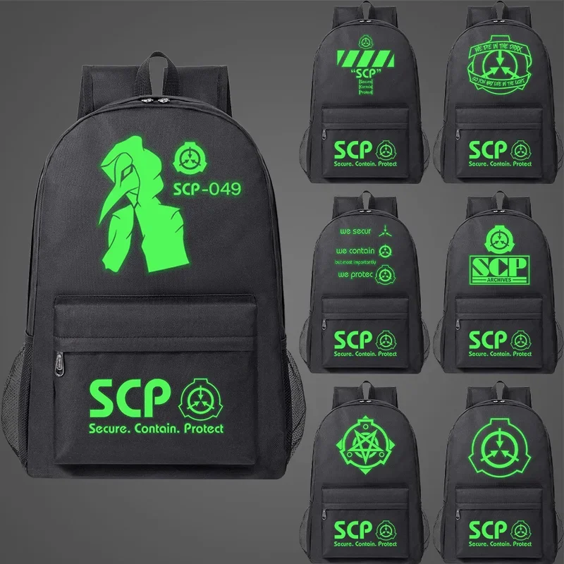 SCP-Foundation-Cool-Fluorescent-Luminous-school-bag-Fashion-Children ...