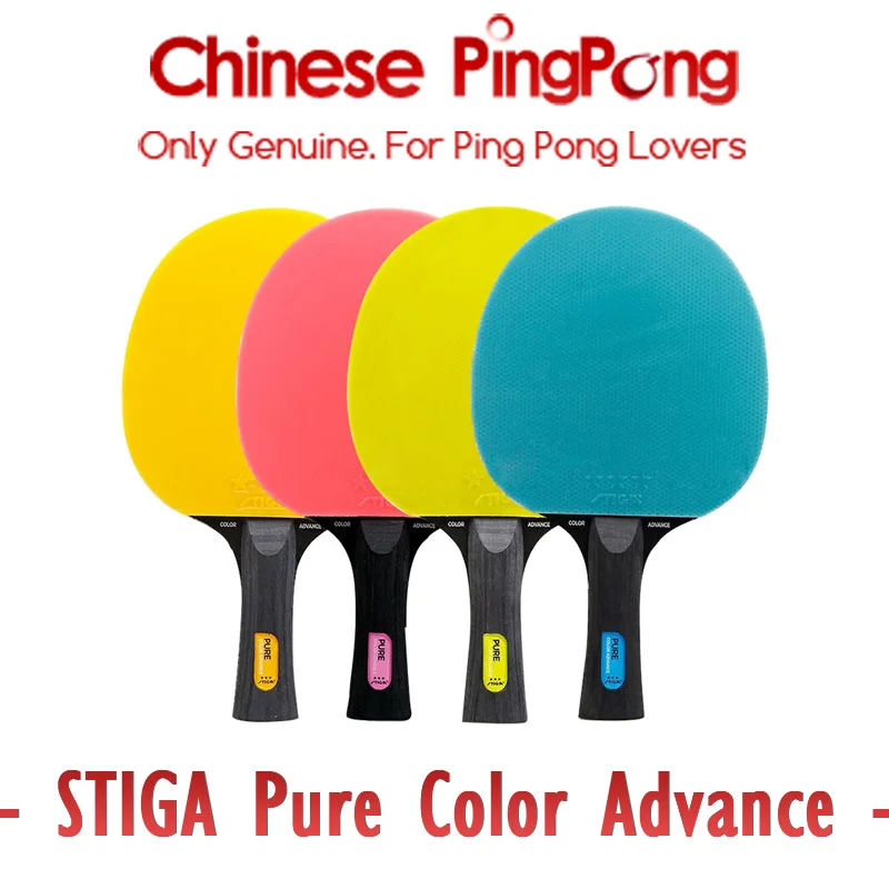 Original STIGA PURE COLOR ADVANCE 3 Stars Colorful Table Tennis Racket ...