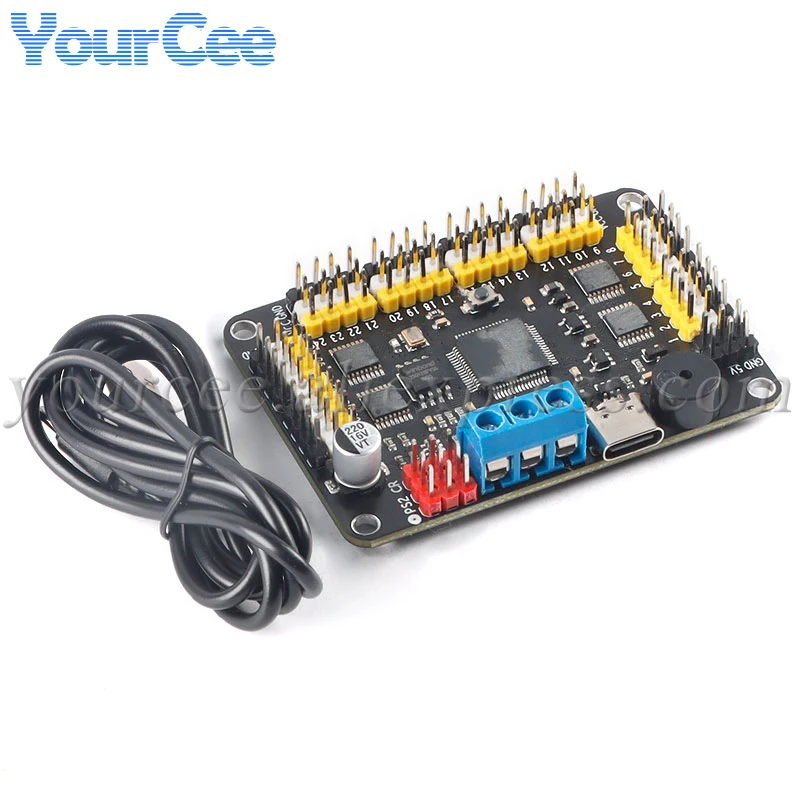 New Version 32 Channel Robot Servo Control Board Servo Motor Controller PS2 Wireless Control USB ...