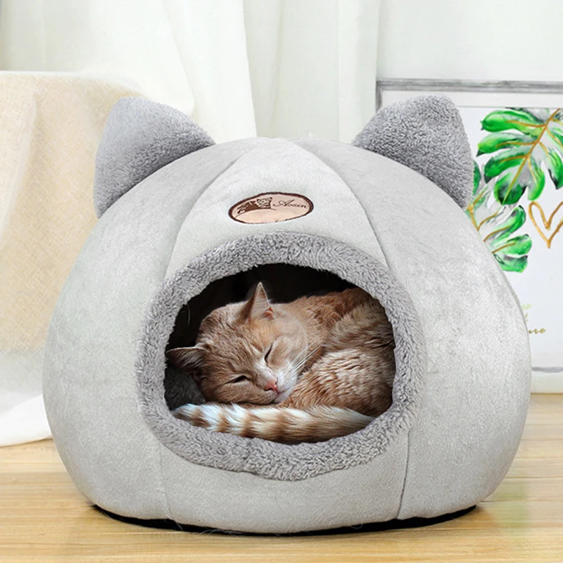 Soft-Plush-Round-Cat-House-Colch-o-de-estima-o-Almofada-confort-vel-e ...