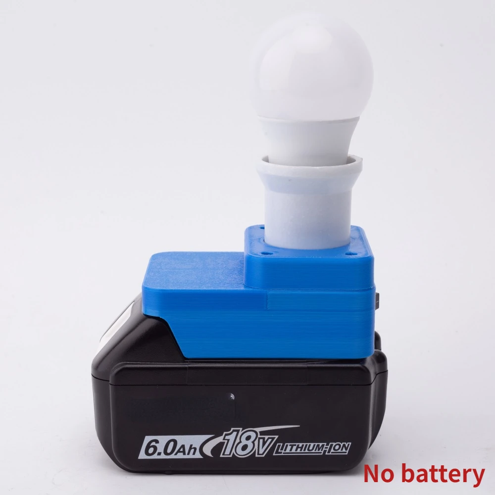For-Makita-18V-Battery-Portable-Lighting-White-Bulb-E27-Socket-Work ...