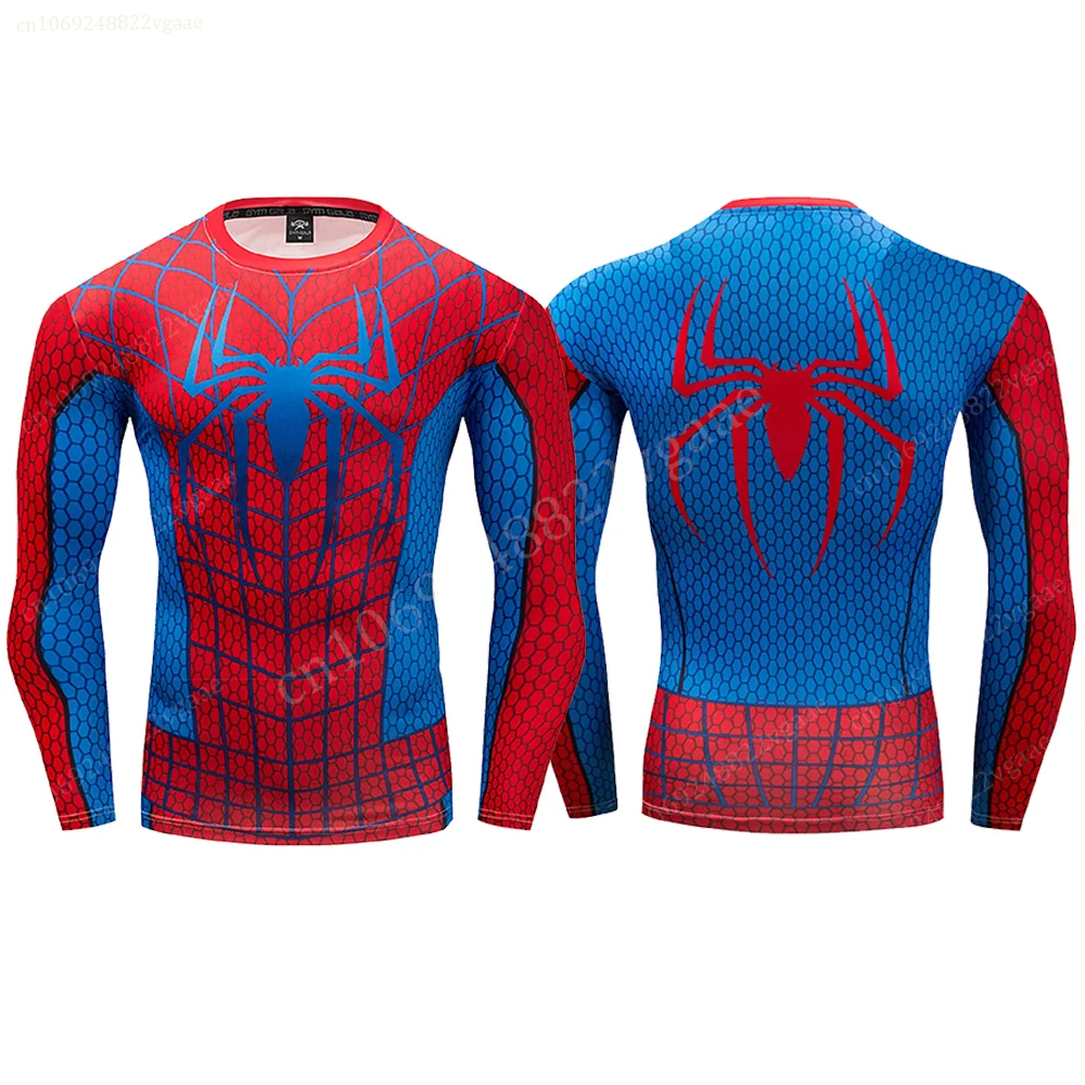 Marvel-Spider-Man-Costume-Peter-Parker-Long-Sleeve-Spider-Man-Red-Navy ...