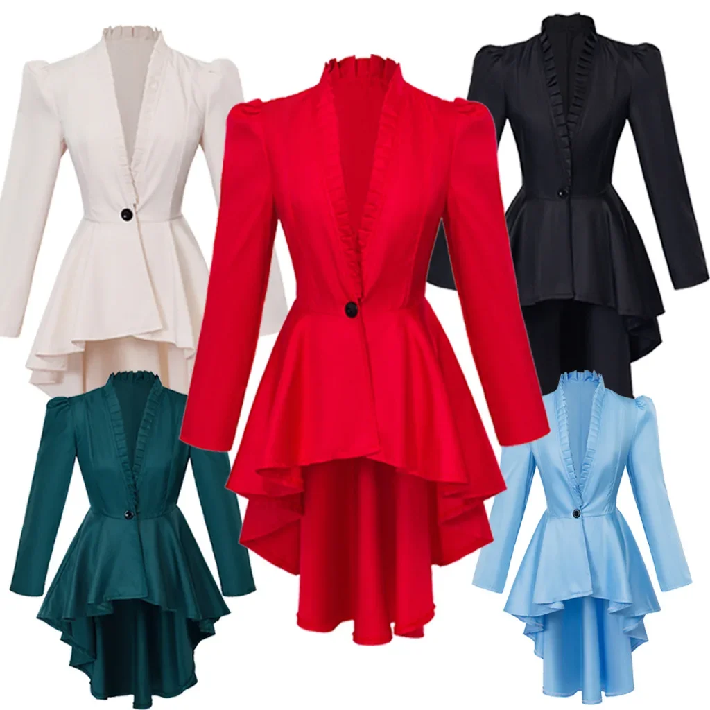 Damen-Mittelalterliches-viktorianisches-Kleid-Kost-m-Smoking-Frack ...