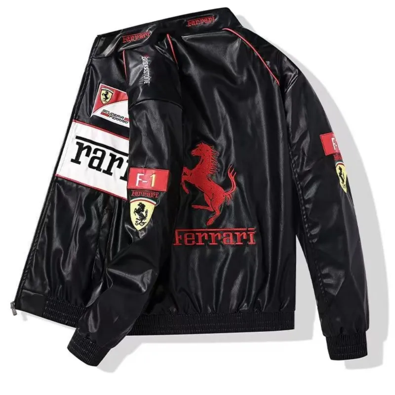 Abrigo forrado de lana para Ferrari SJ F1 Team, chaqueta de Otoño ...