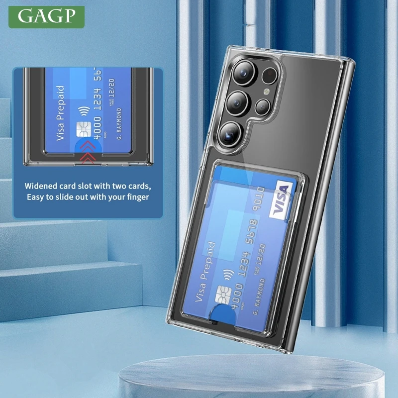 Card-Wallet-Transparent-Phone-Case-for-Samsung-Galaxy-S24Ultra-S24-Plus ...