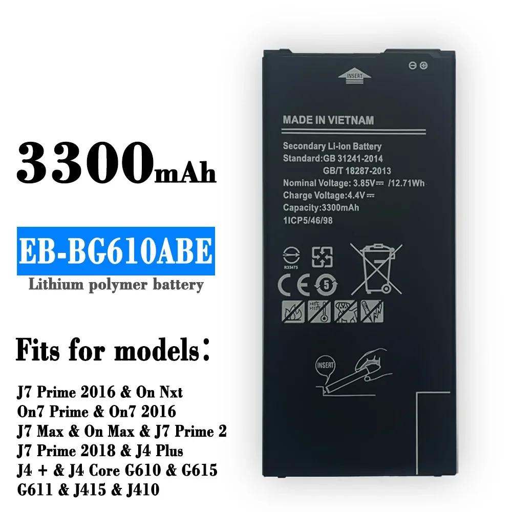 Rechargeable-EB-BG610ABE-Battery-For-Samsung-Galaxy-J6-Plus-J6-SM-J610F ...