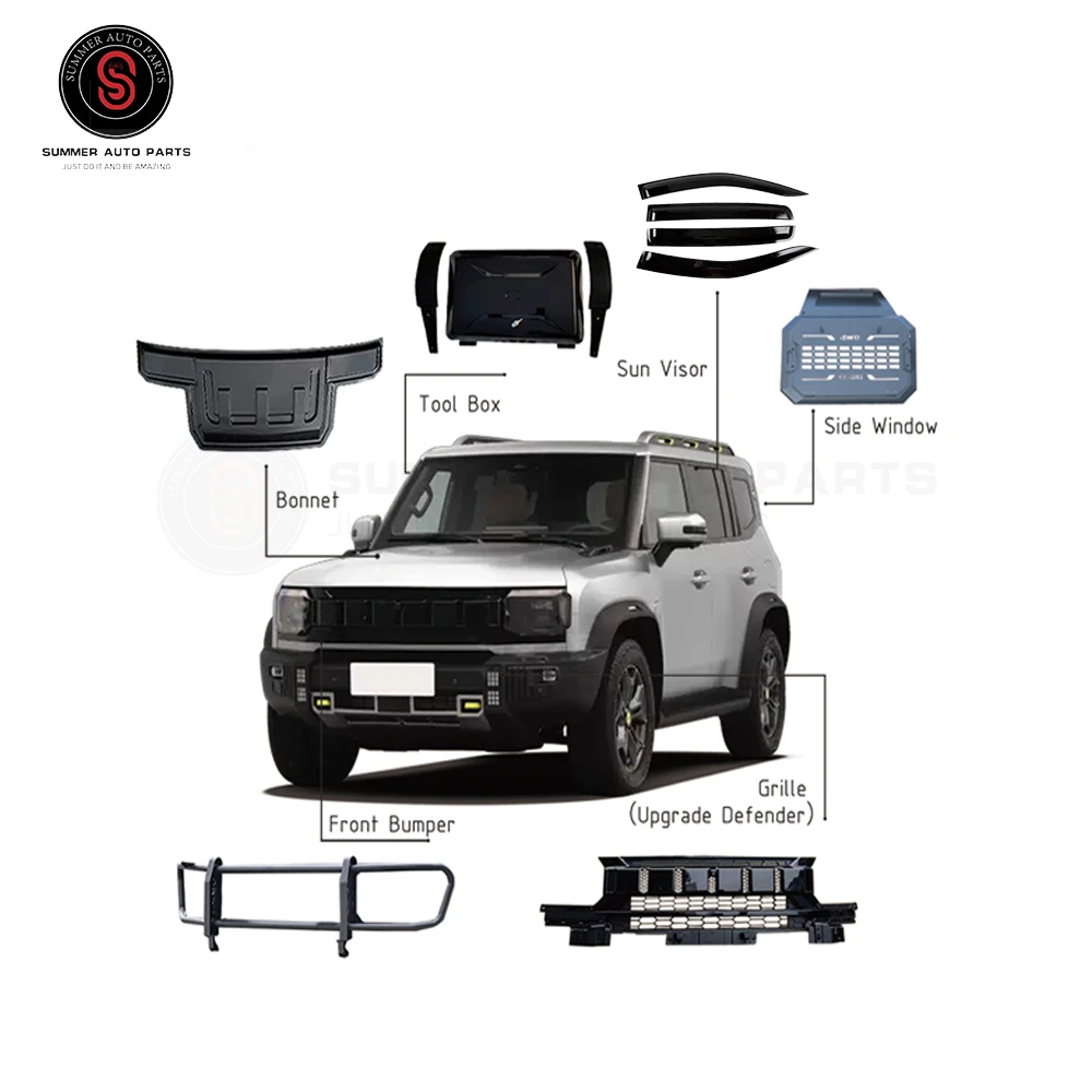 Auto-Spare-Parts-Grill-Lighting-Front-Car-Bumper-Modification-Facelift ...