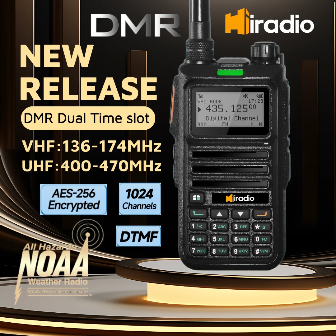 Iradio DM-UV4R デジタルトランシーバー デュアルモード DMR/アナログ 双方向無線機 デュアルタイムスロット ハム無線 ...