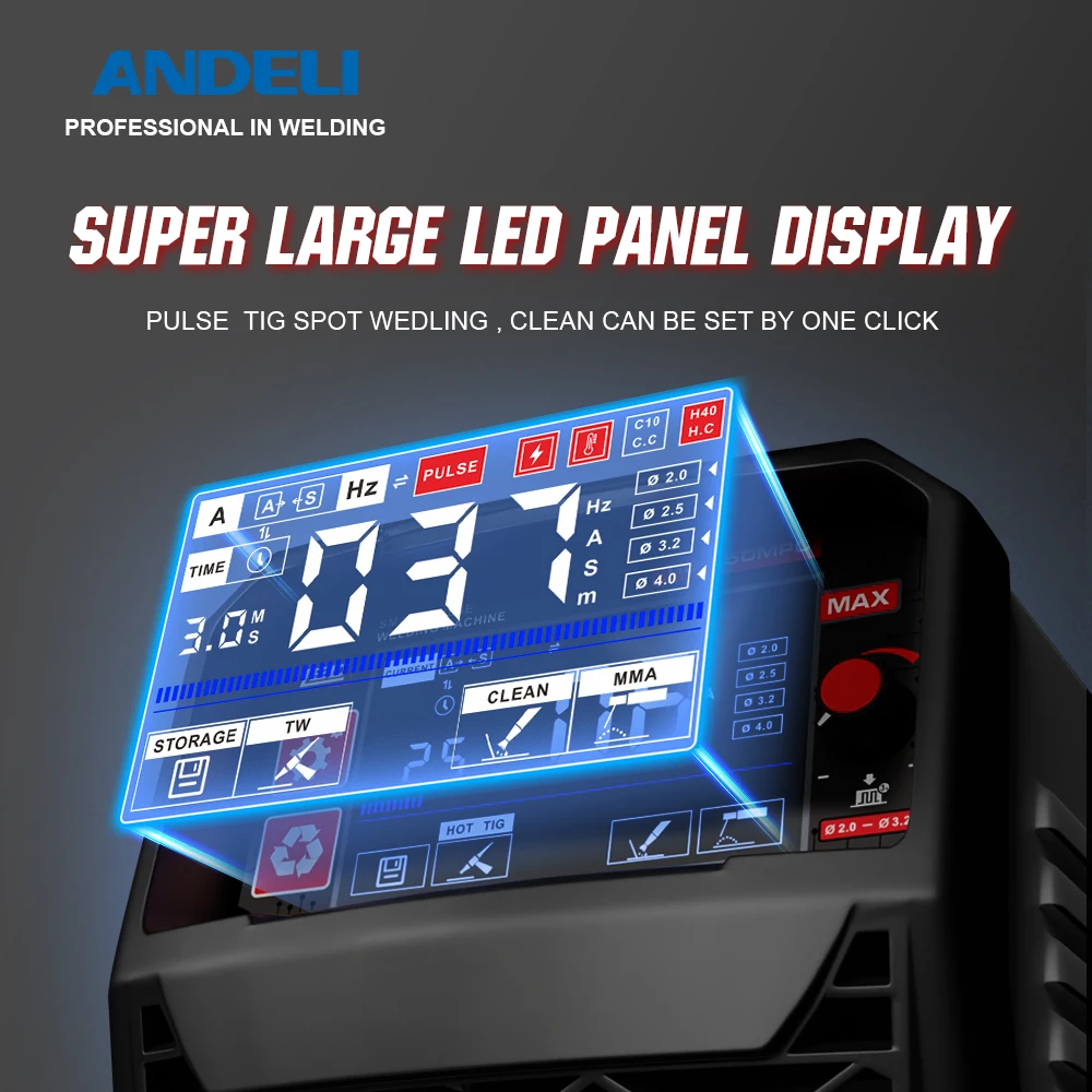 ANDELI-TIG-250MPC-TIG-Welding-Machine-HF-TIG-MMA-Stick-CLEAN-3-IN-1-tig ...