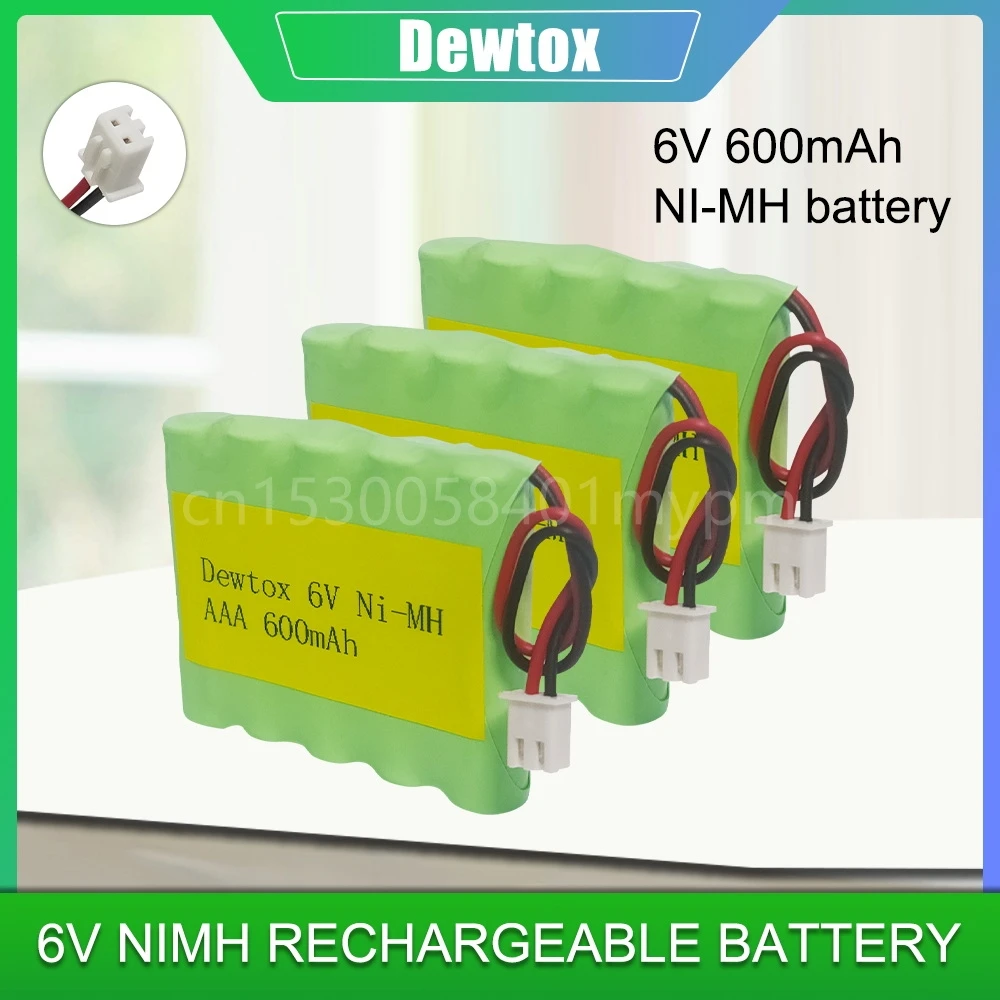 6V-AAA-600mah-Rechargeable-Ni-Mh-Battery-pack-with-Plugs-cell-for-toys ...