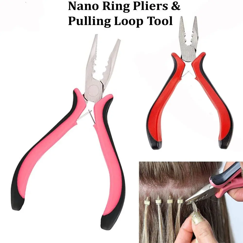 Professional Hair Extension Pliers Steel Tongs 3 Holes Pliers Durable ...