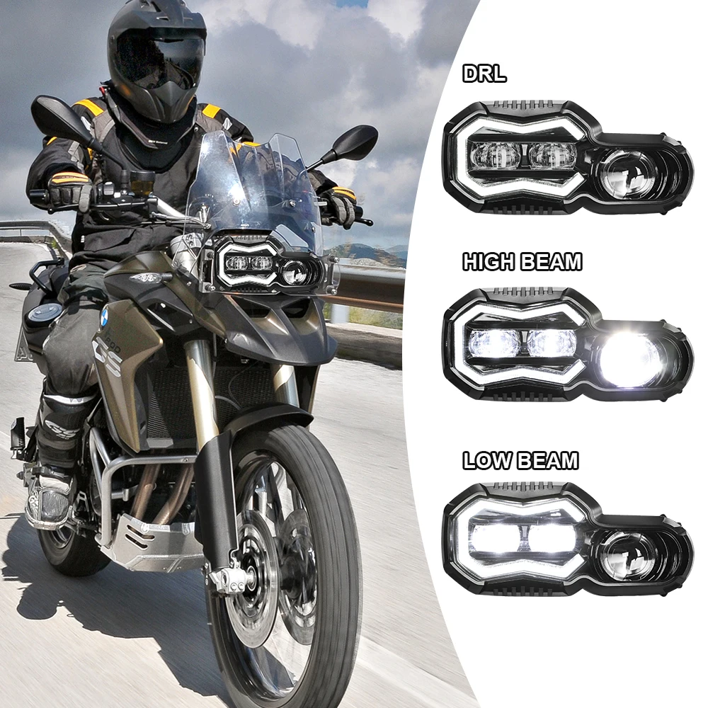 E-mark Approved Headlights for BMW F650GS F700GS F800GS ADV F800R ...