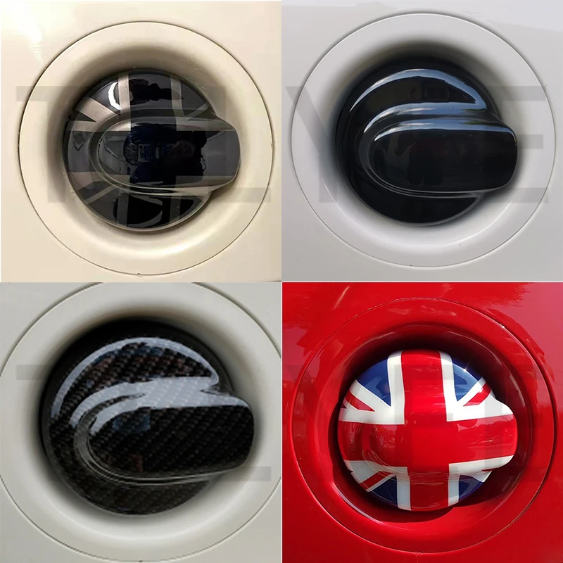 Brand-New-Plastic-Style-Gloss-Black-Car-Fuel-Tank-Cap-Cover-Sticker-For ...