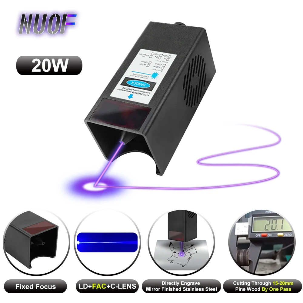 NUOF-10W-20W-Laser-Module-with-Air-Assist-Laser-Engraving-Head-450nm ...