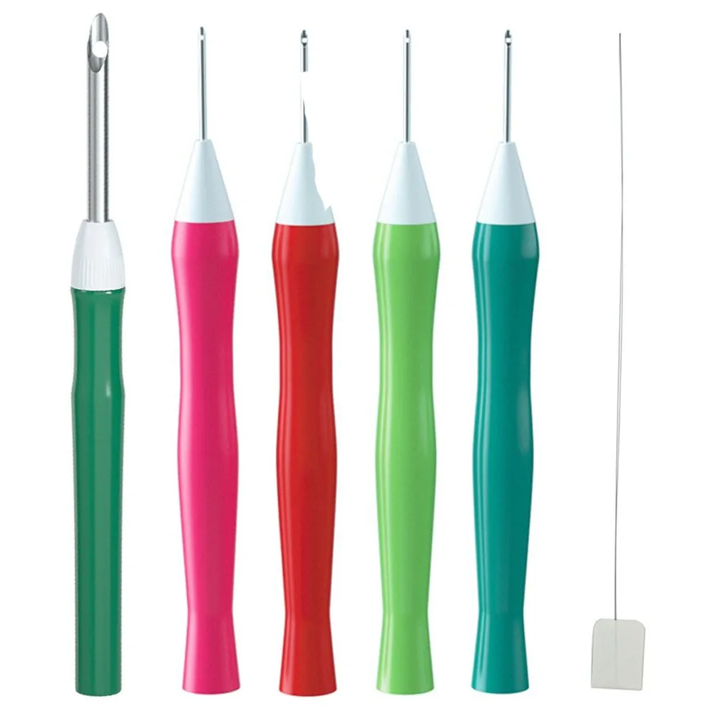 Practical ABS Plastic Punch Needle Embroidery Thick Brass Needle Wool ...