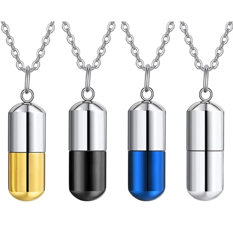 Memorial-Necklace-Ashes-Container-Locket-Cremation-Neck-Jewelry-for ...