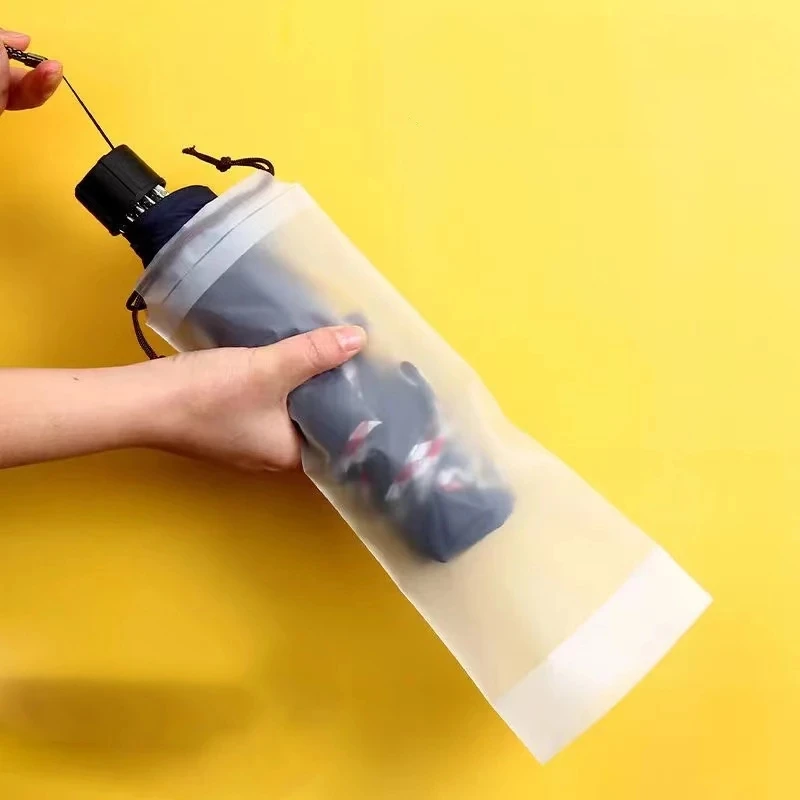 Matte-Translucent-Plastic-Bag-Umbrella-Storage-Bag-Reusable-Portable-Umbrella-Drawstring-Storage ...