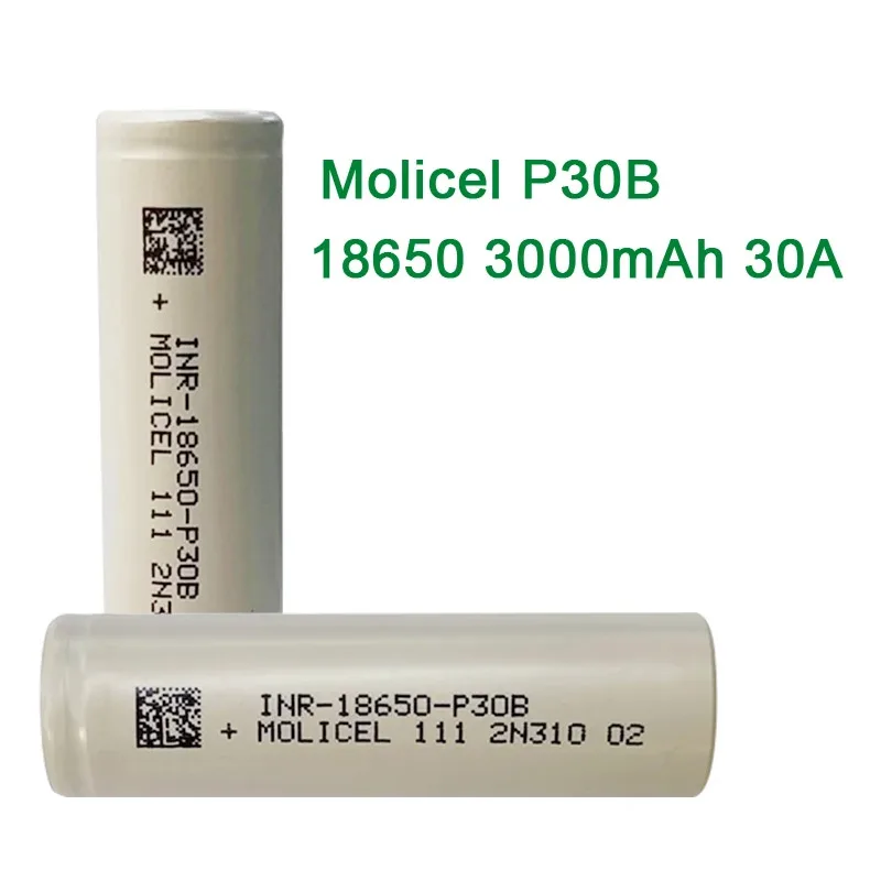 New-Molicel-P30B-INR-18650-Battery-3000mah-Capacity-30A-3-7V ...