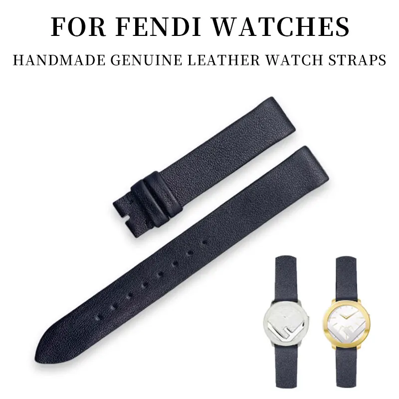 FOR FENDI WATCHES CUSTOMIZED HANDMADE GENUINE LEATHER WATCH STRAPS ...